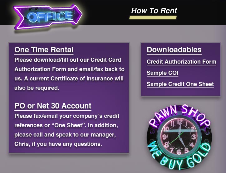 How To Rent - RC Vintage