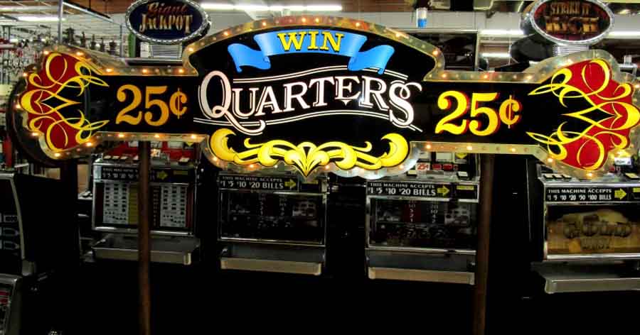 WIN QUARTERS SIGN in CASINO > SIGNS
