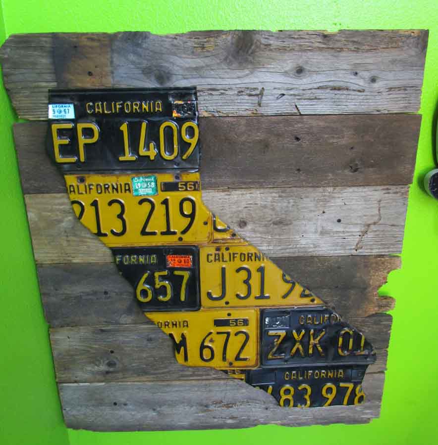 CA LICENSE PLATE ART WORK in CLEARED ART