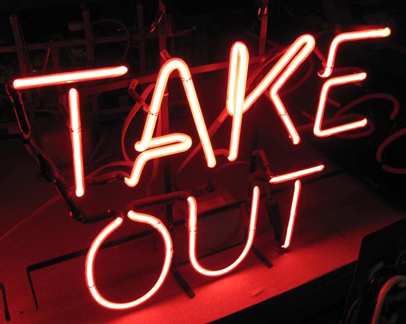 TAKE OUT NEON in DINER/RESTAURANT > NEON