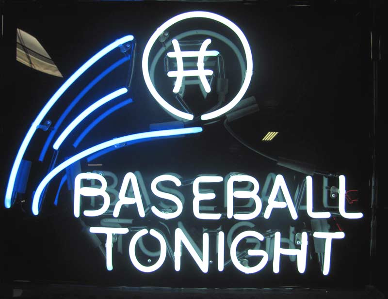 BASEBALL TONIGHT in NEONS/LIGHT UP SIGNS > BAR/SPORT NEONS