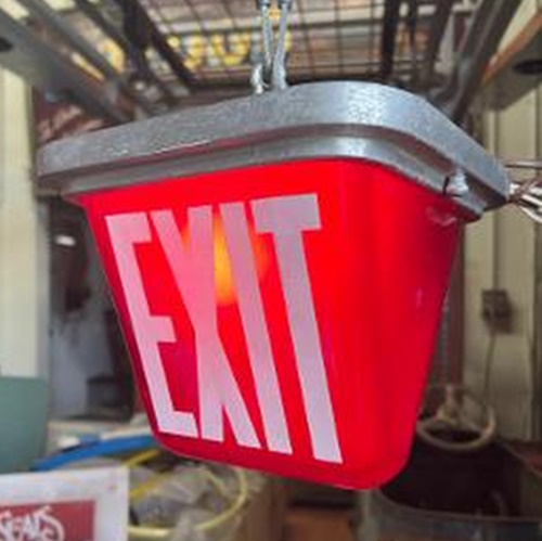 CEILING MOUNT EXIT SIGN in EXIT SIGNS