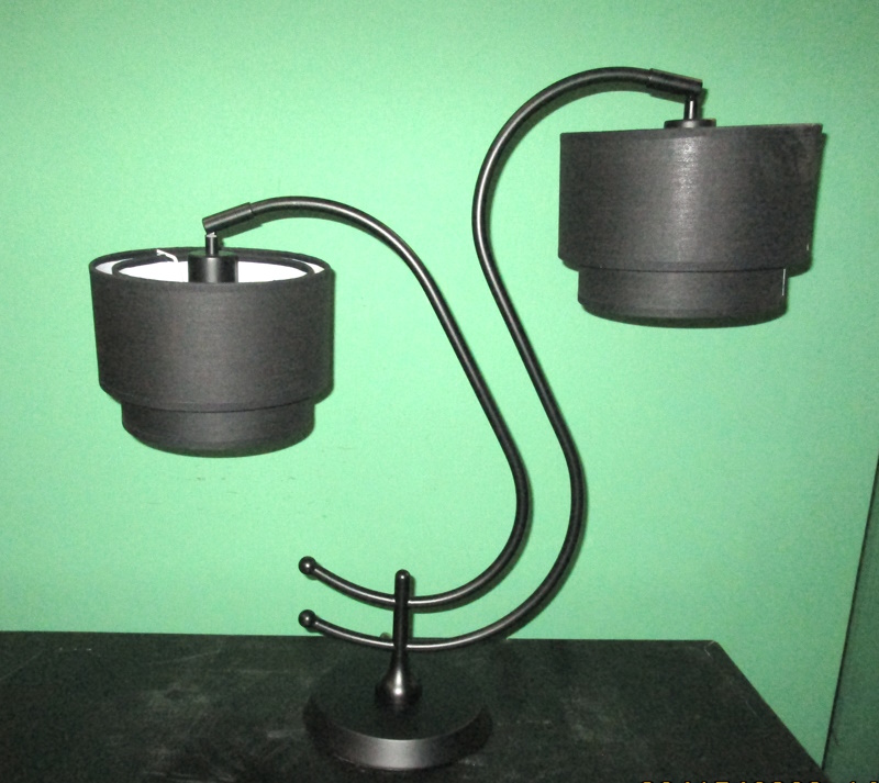 *BLACK FREE FORM LAMP in LIGHTING > TABLE LAMPS - MODERN/CONTEMPORARY