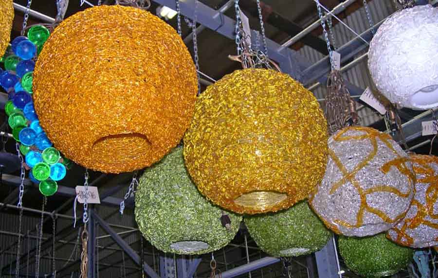 SPAGHETTI GLOBES in LIGHTING > HANGING LAMPS - VINTAGE