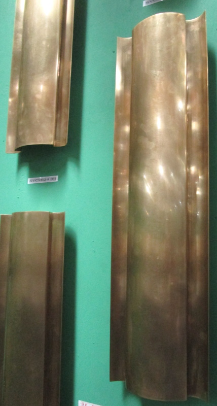 FLAT BRASS COLUMN-LED in LIGHTING > SCONCE - MODERN/CONTEMPORARY