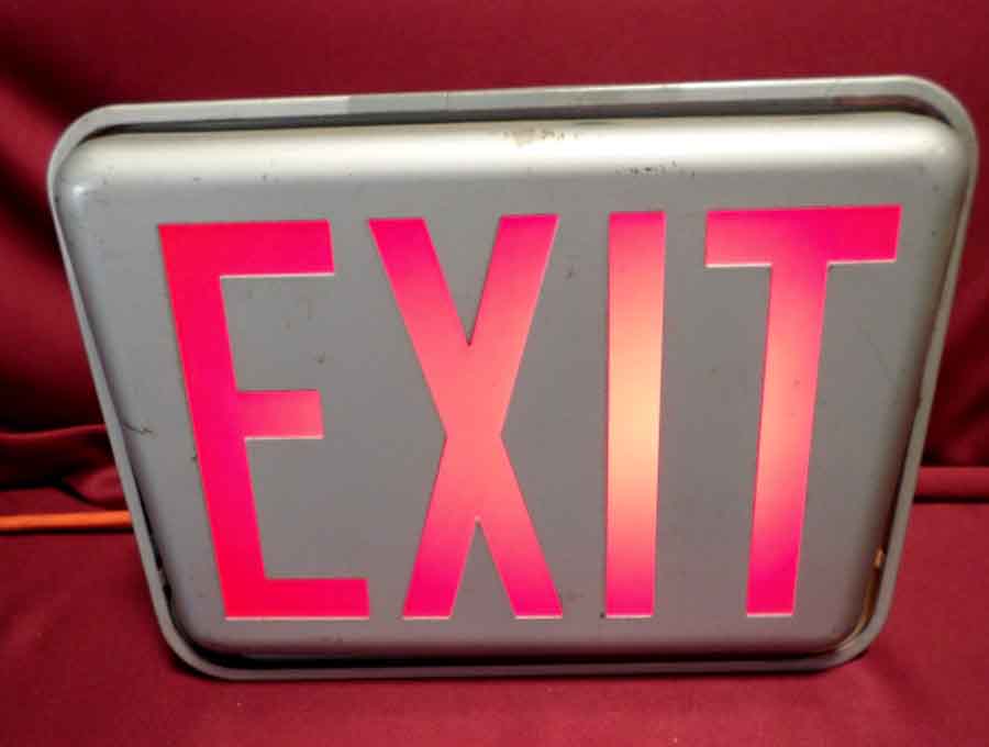 EXIT SIGN-SLANT FRONT in EXIT SIGNS