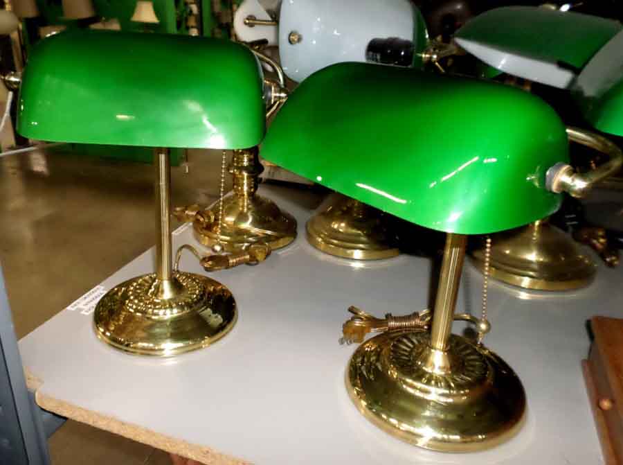 BANKER LIGHTS in LIGHTING > DESK LAMPS