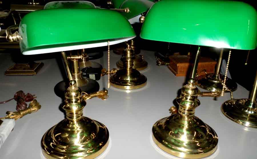 BANKER LIGHTS in LIGHTING > DESK LAMPS